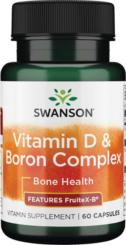 Swanson Vitamin D & Boron Complex - Features Fruitx-B 60 Caps